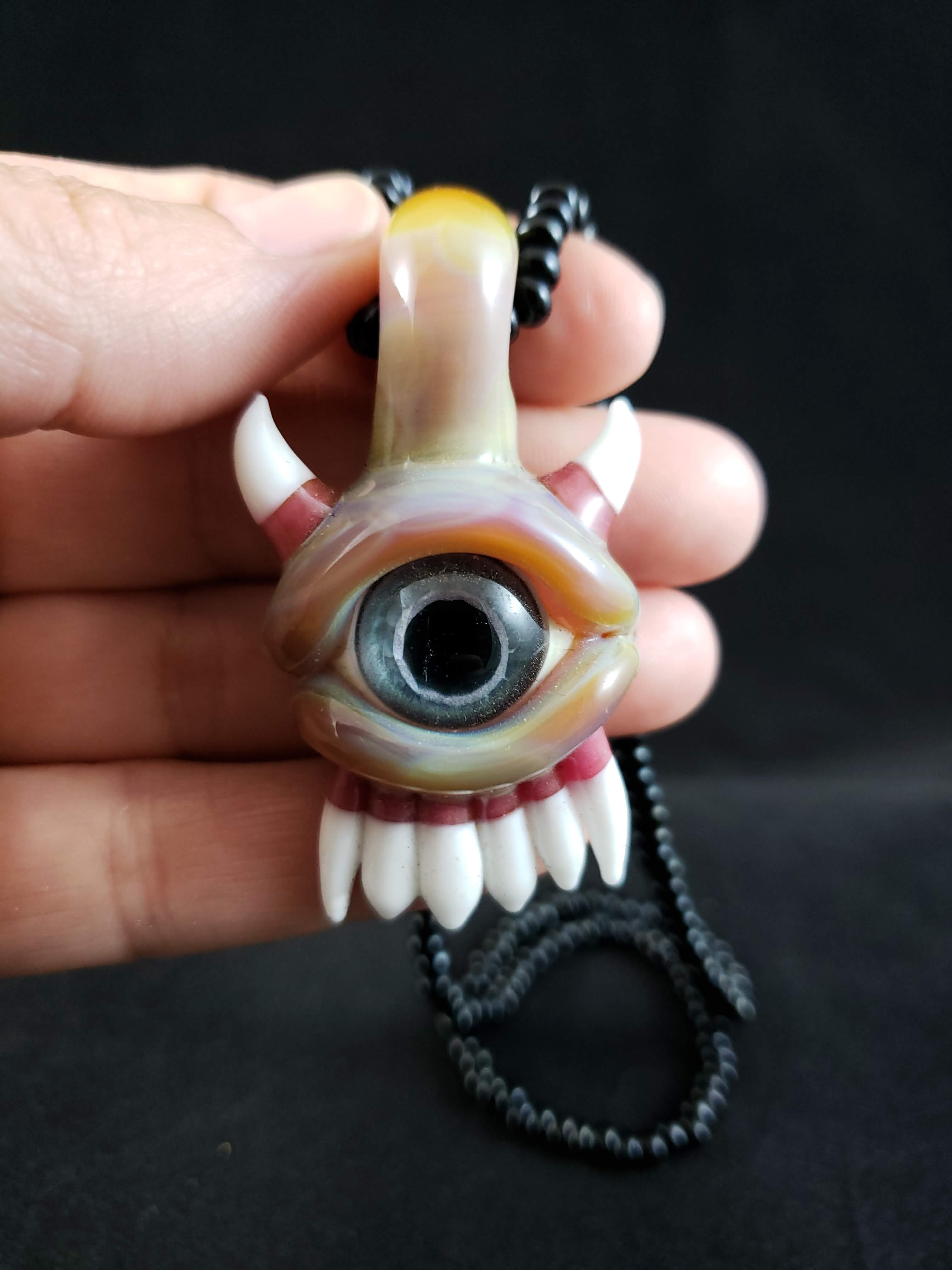 Lampwork Evil Eye Pendant - Matt Musick Glass Designs